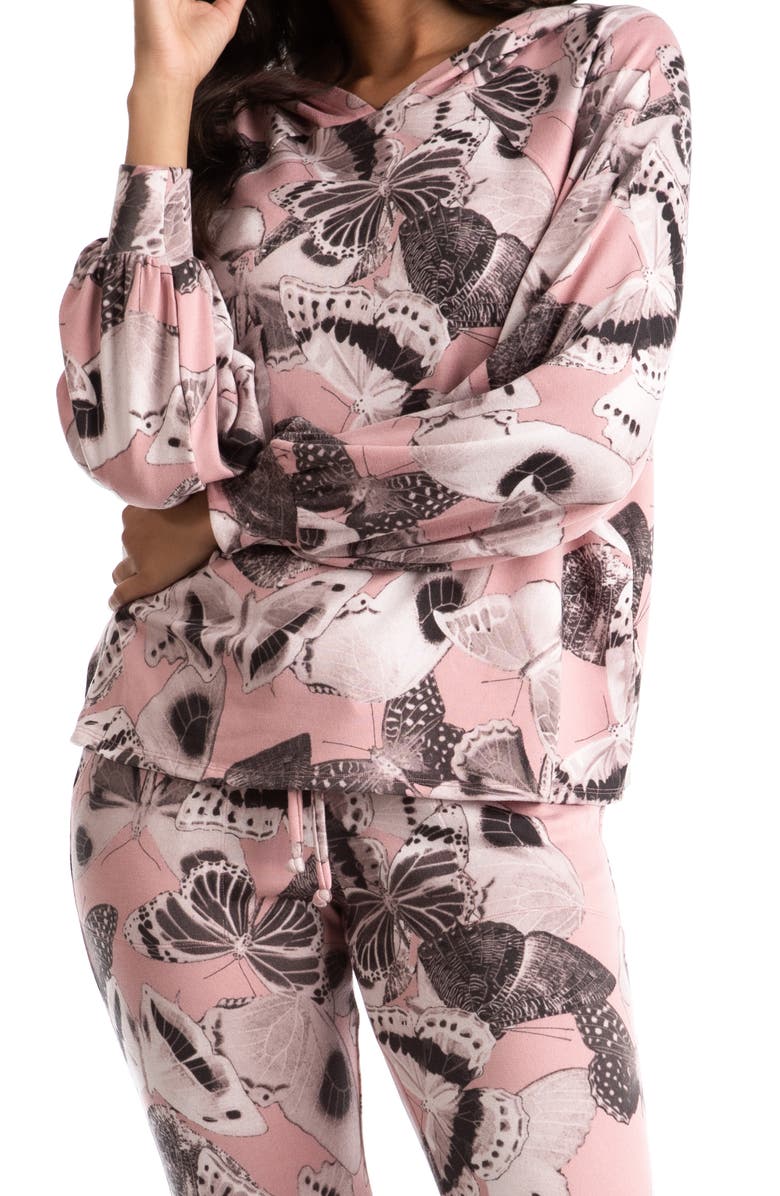 Midnight Bakery Juno Butterfly Hooded Top & Joggers Lounge Set ...