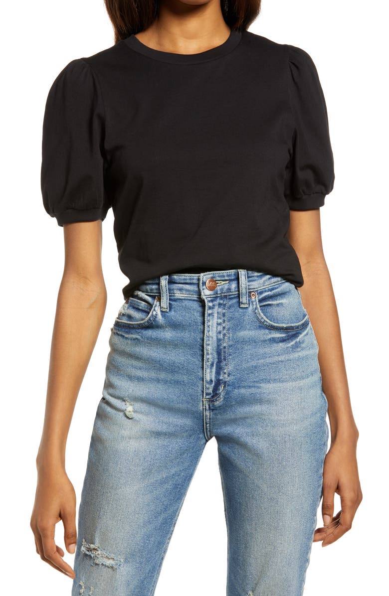 French Connection Puff Sleeve Top | Nordstrom