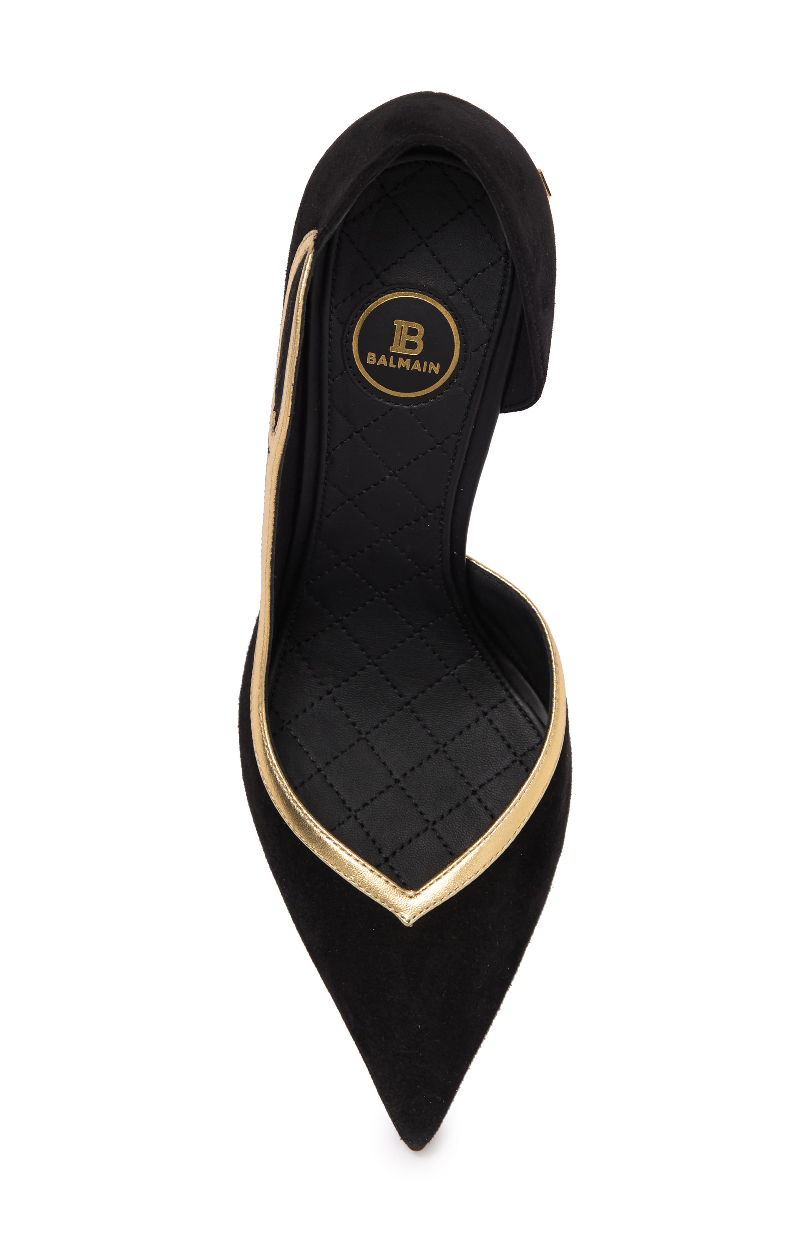 Balmain Miley Pointed Toe Half d'Orsay Leather Pump | Nordstromrack