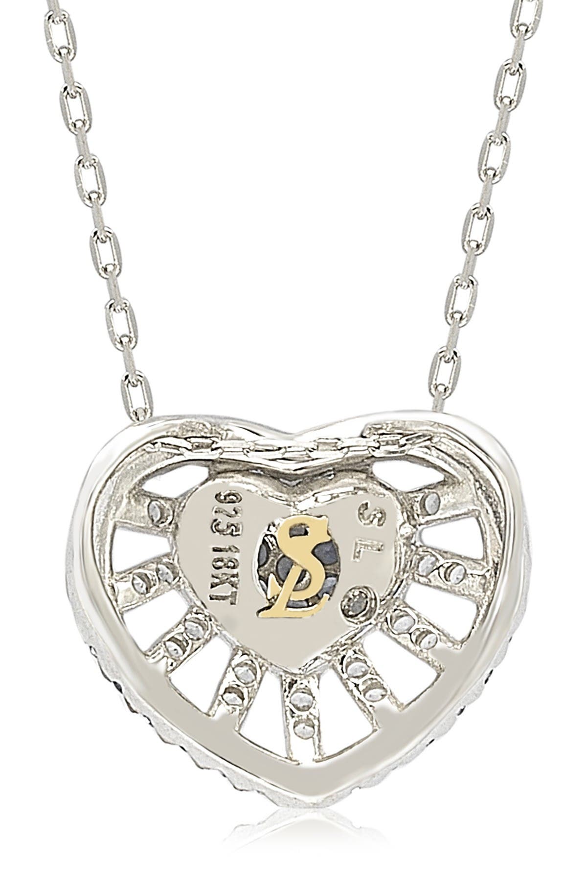 SUZY LEVIAN Sterling Silver Pavé Blue Sapphire & Lab Created White ...