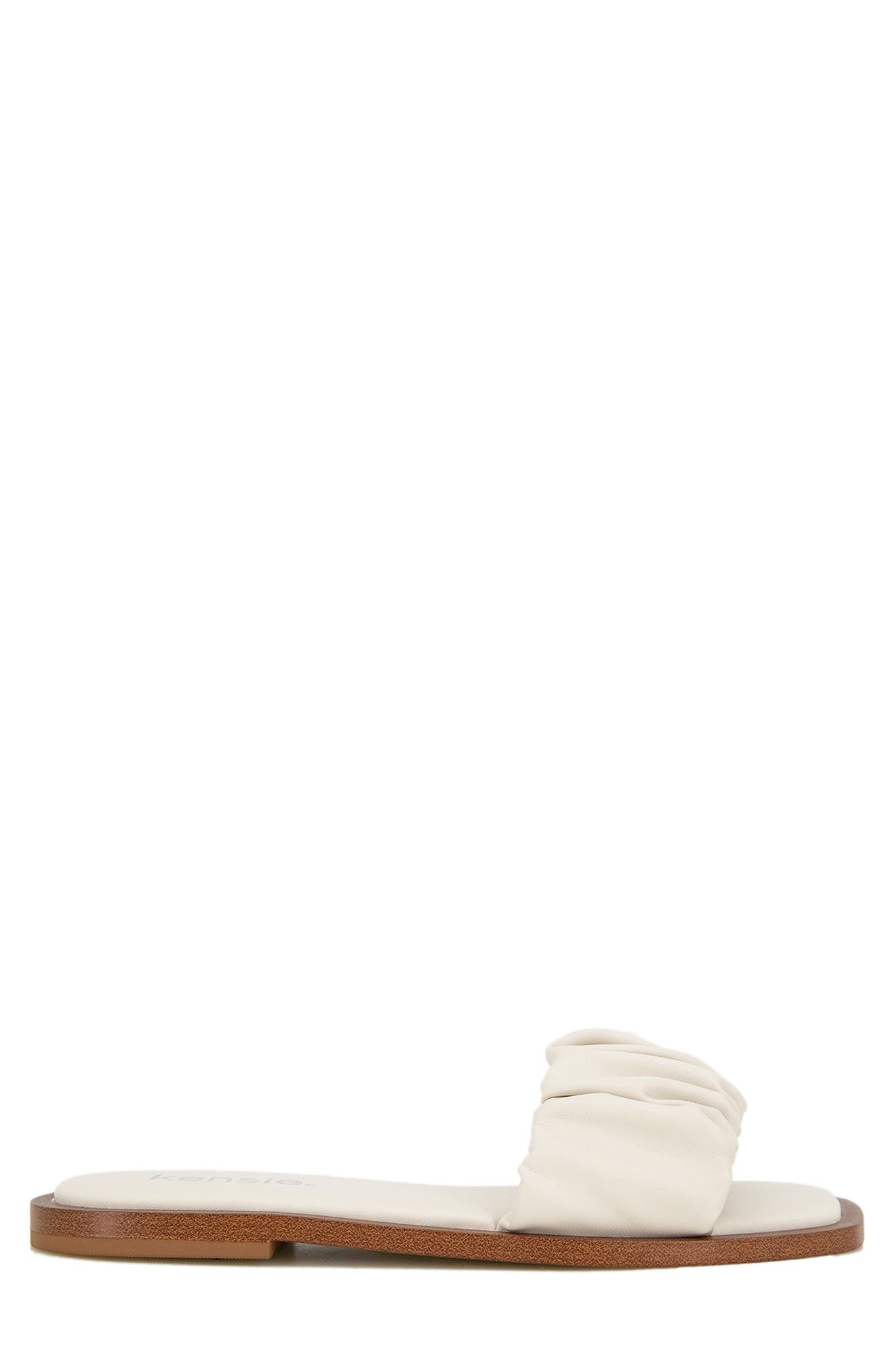 Kensie Cloe Scrunched Flat Sandal (Women) | Nordstromrack
