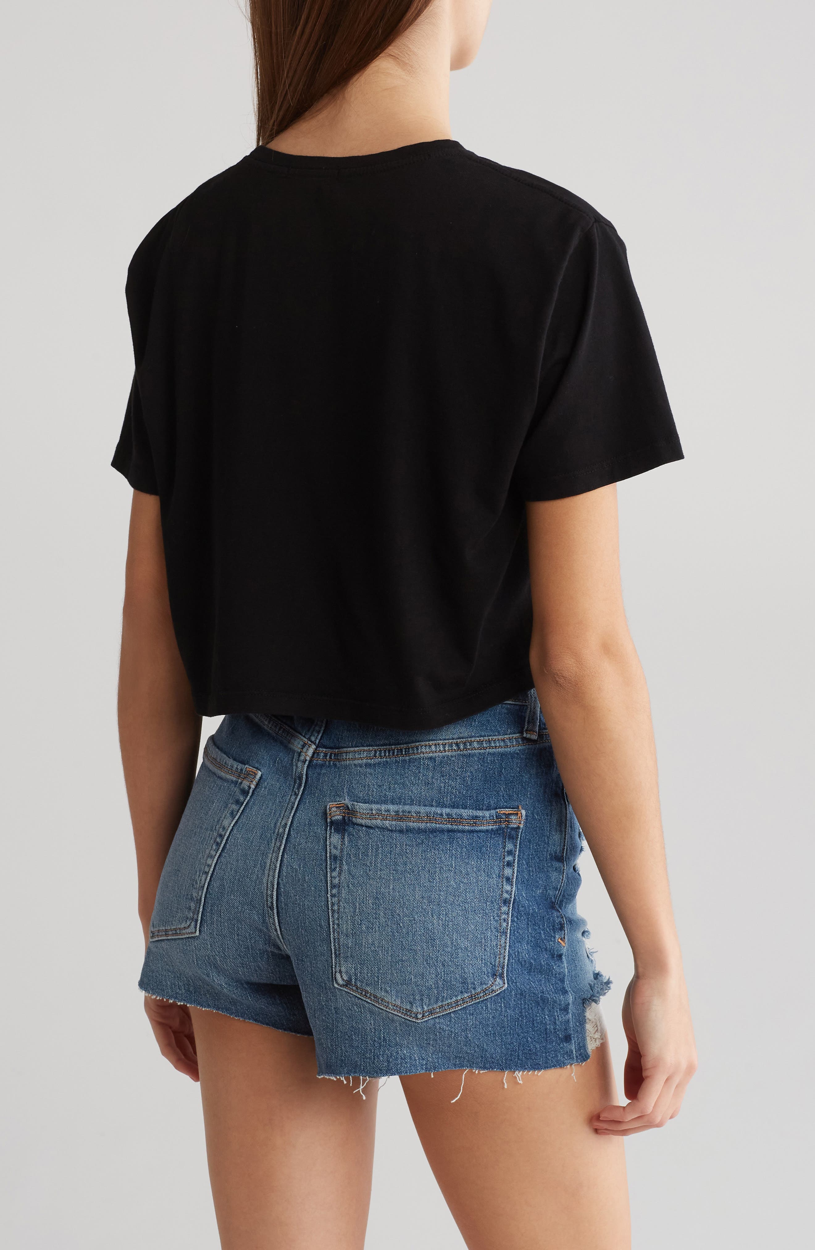 Good American Crop Cotton T-Short | Nordstromrack
