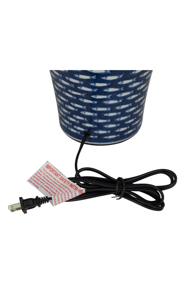 WILLOW ROW Fish Print Ceramic Table Lamp | Nordstromrack