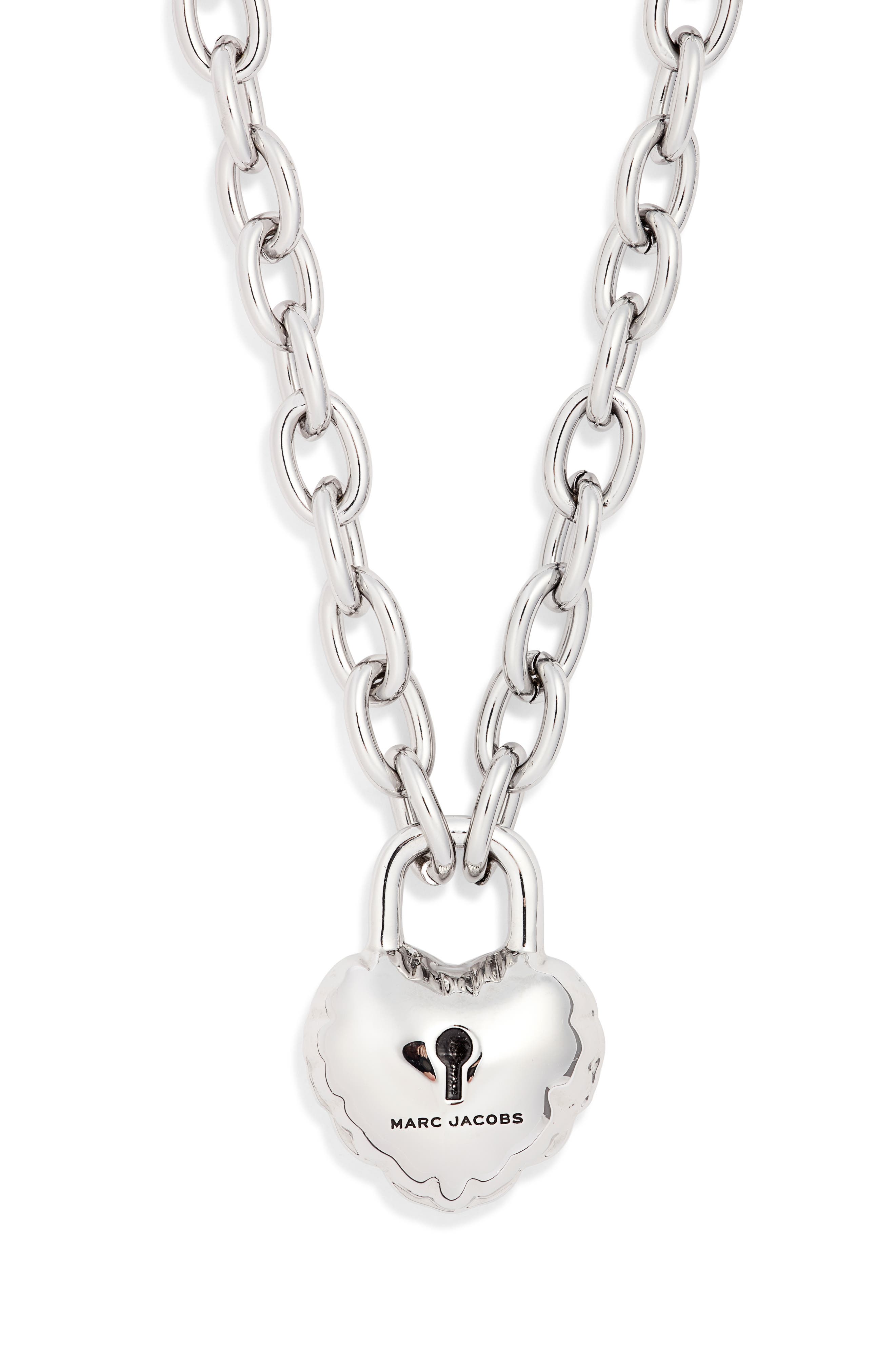 Marc Jacobs Balloon Heart Lock Pendant Necklace | Nordstrom
