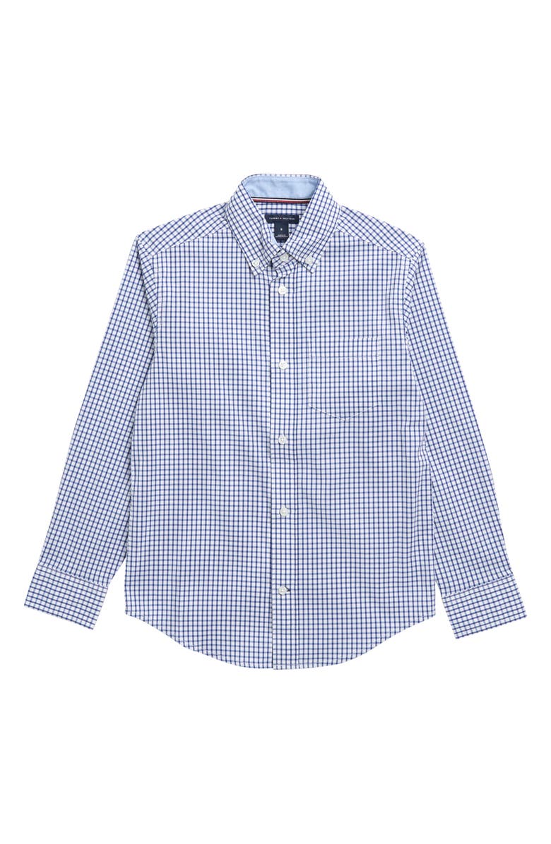 Tommy Hilfiger Kids' Tattersall Button Down Collar Shirt | Nordstromrack