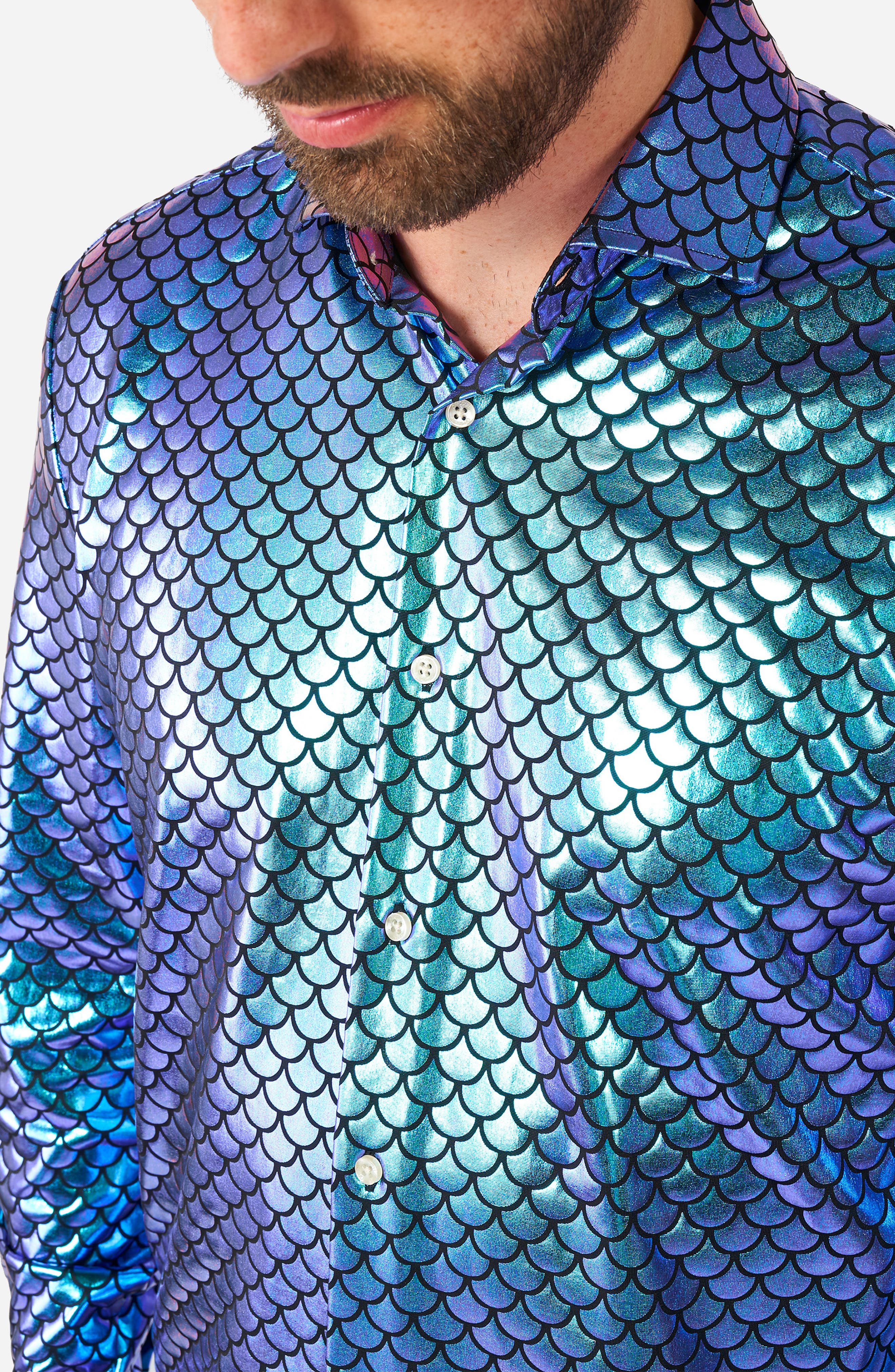 OppoSuits Fancy Fish Modern Tailored Fit Button-Up Shirt | Nordstrom