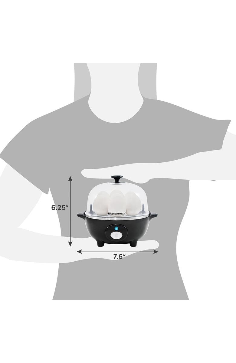 MAXI-MATIC Elite Cuisine Automatic Easy 7-Egg Cooker - Black ...
