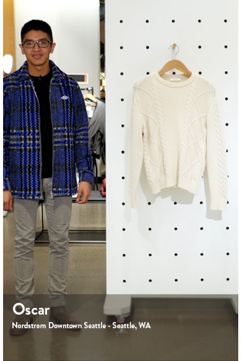 FRAME Cable Knit Sweater (Men) | Nordstromrack