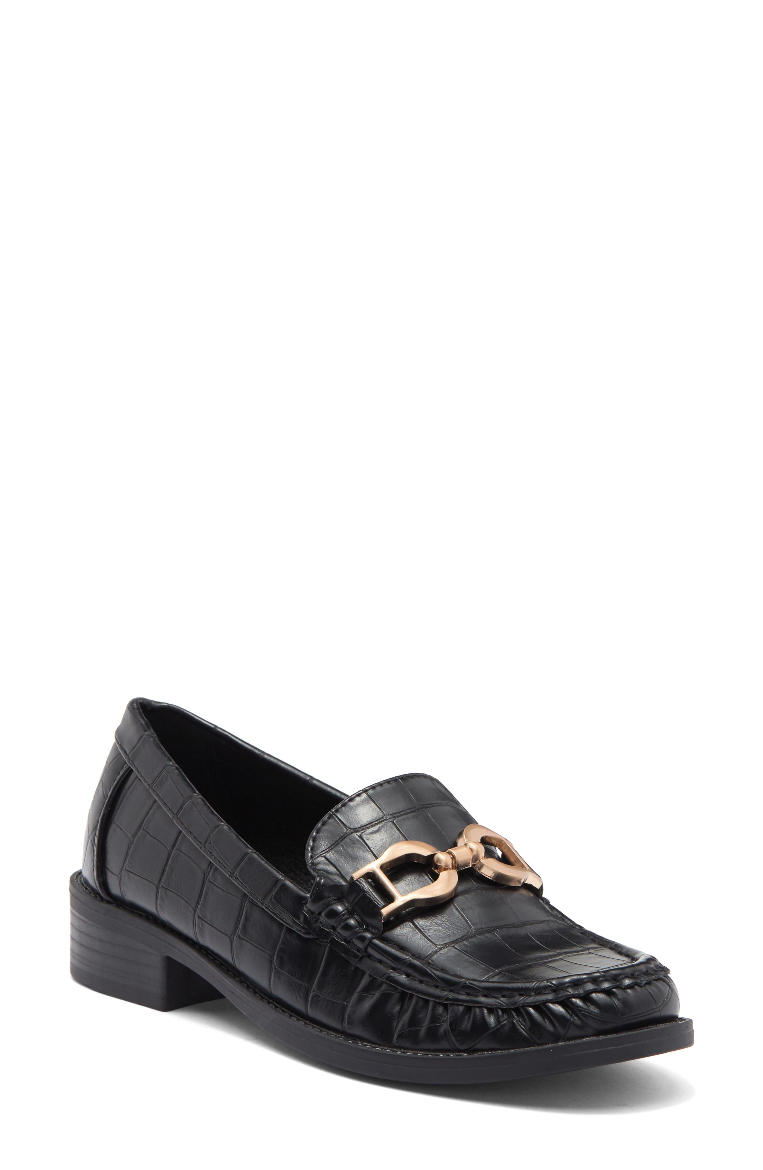 Taryn Rose Croc Embossed Bit Loafer (Women) | Nordstromrack
