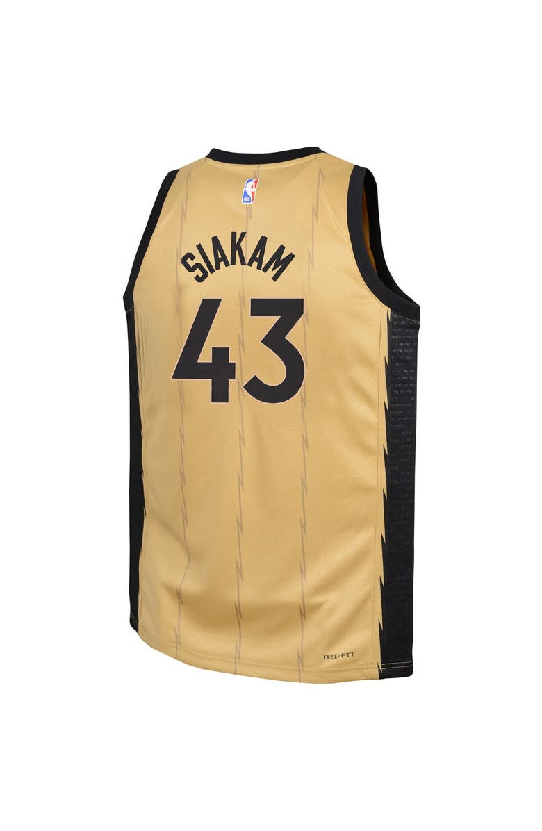 Nike Youth Nike Pascal Siakam Gold Toronto Raptors 2023/24 City Edition ...