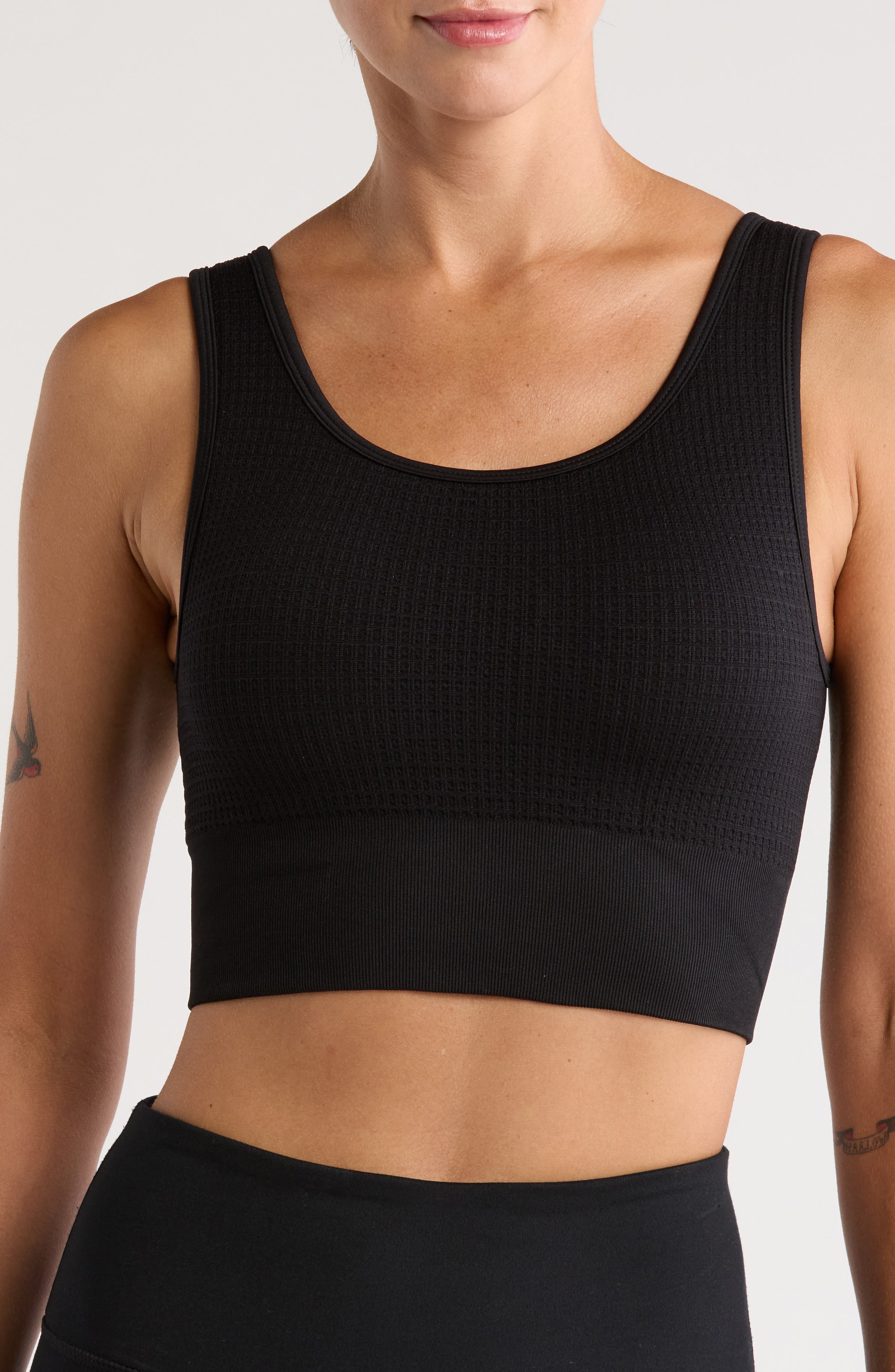 YOGALICIOUS Melanie Seamless Waffle Sports Bra | Nordstromrack