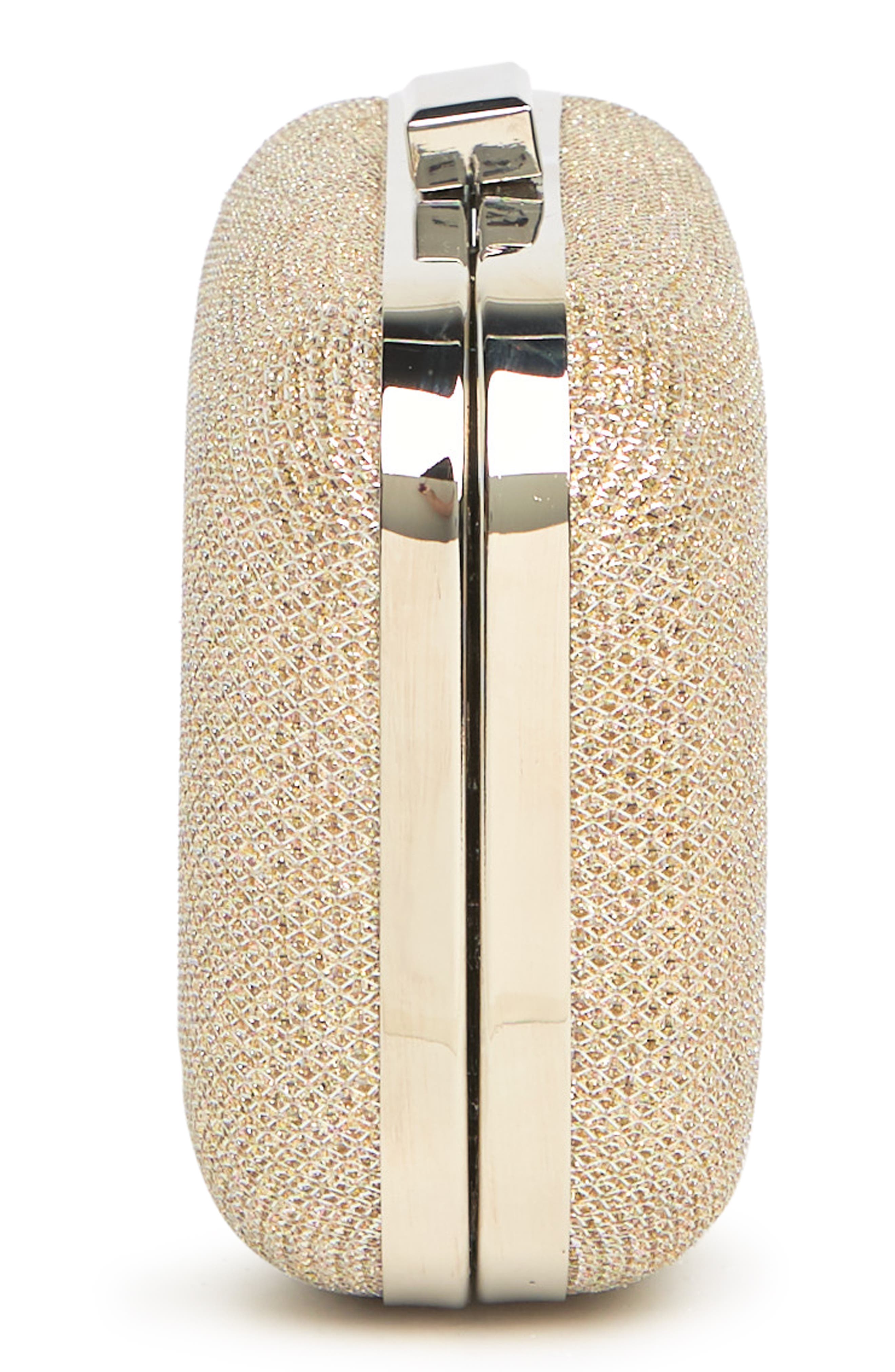Metallic Lurex Hard Case Clutch (Women) | Nordstromrack