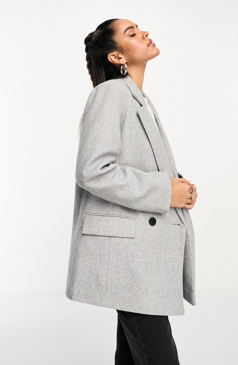 ASOS DESIGN Double Breasted Boyfriend Knit Jacket | Nordstromrack