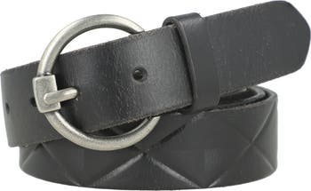 Frye Diamond Debossed Leather Belt | Nordstrom