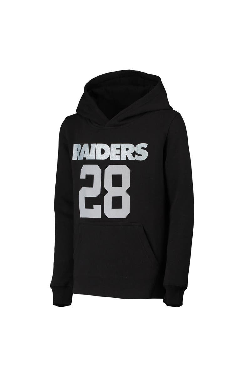 Outerstuff Youth Josh Jacobs Black Las Vegas Raiders Mainliner Player ...