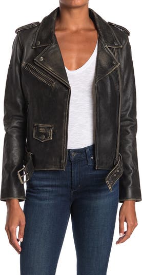 Frye Distressed Biker Jacket | Nordstromrack