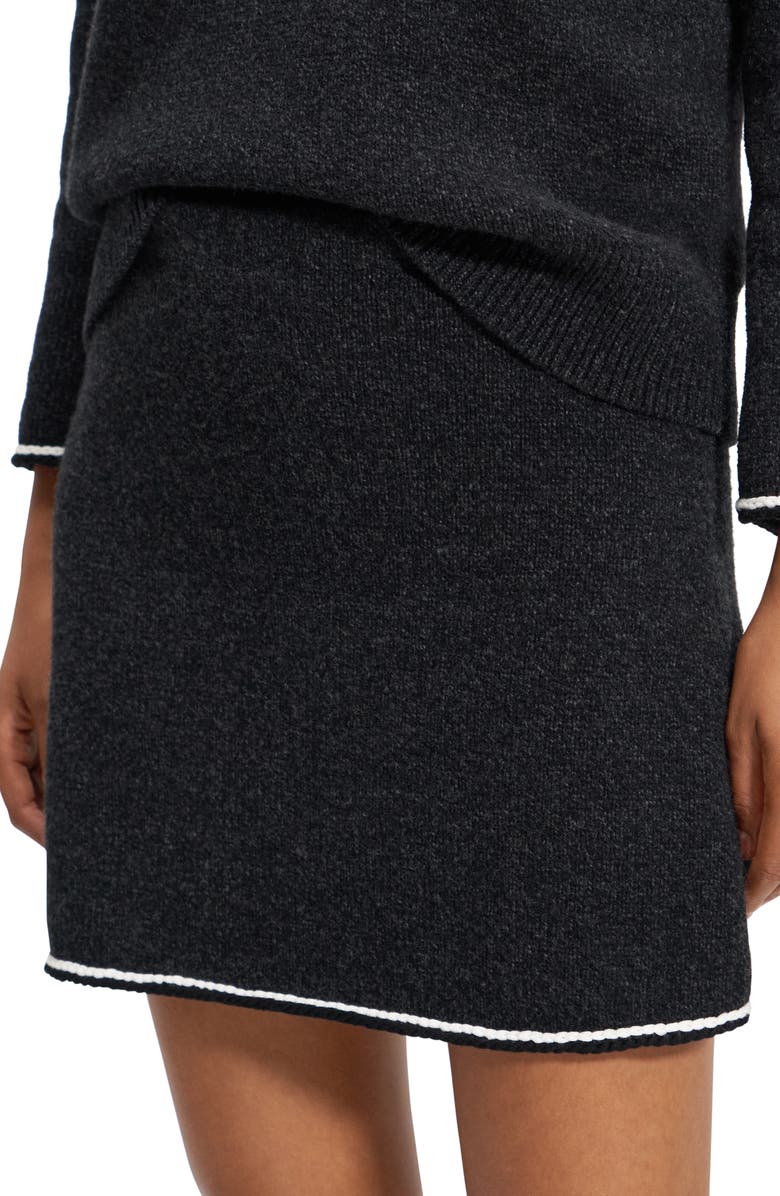 Theory Felted Tweed Wool & Cashmere Miniskirt | Nordstromrack