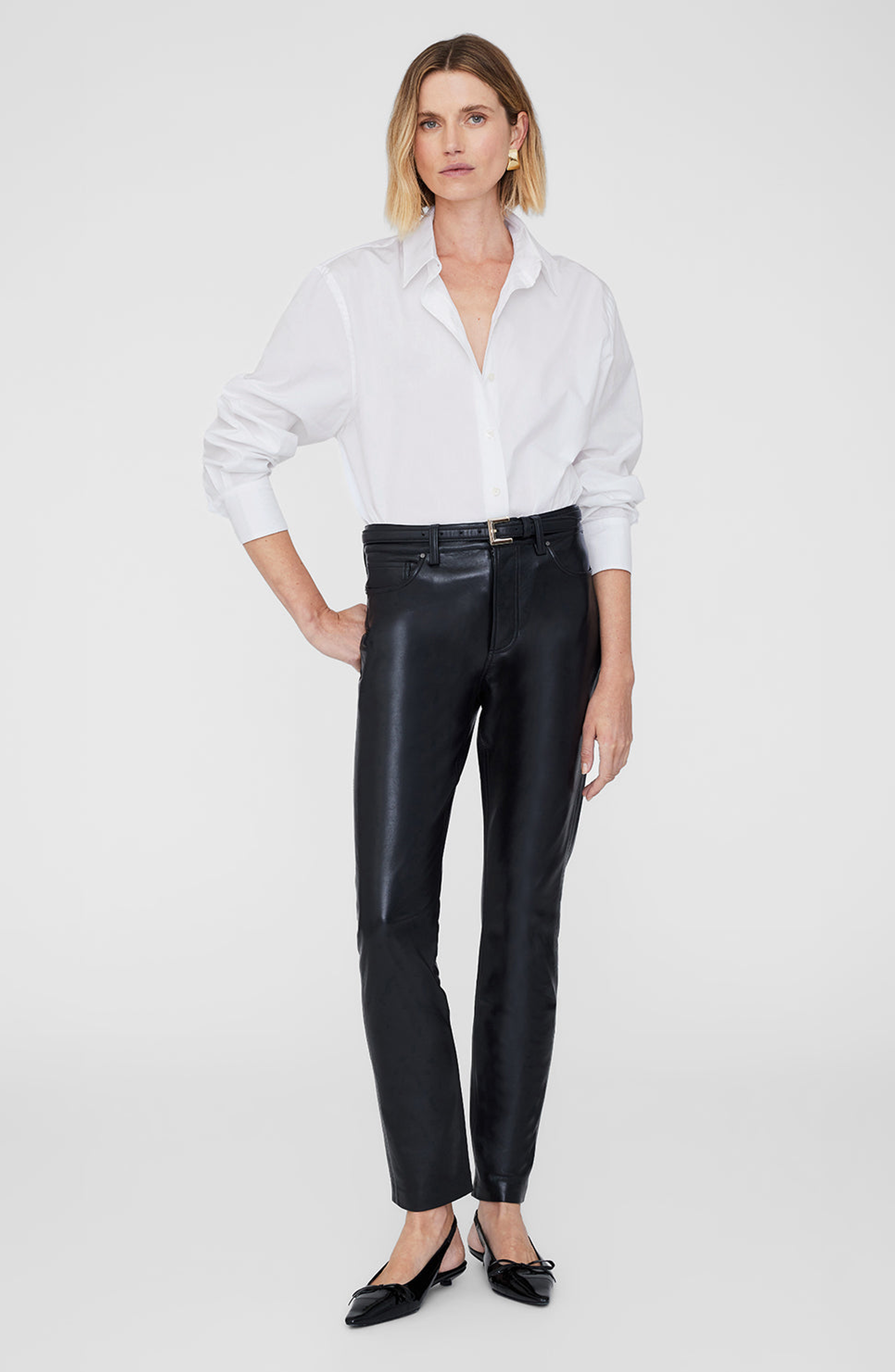 ANINE BING Bruno Pant Recycled Leather | Nordstrom