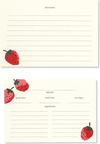 Kate Spade New York strawberries recipe box refills | Nordstromrack