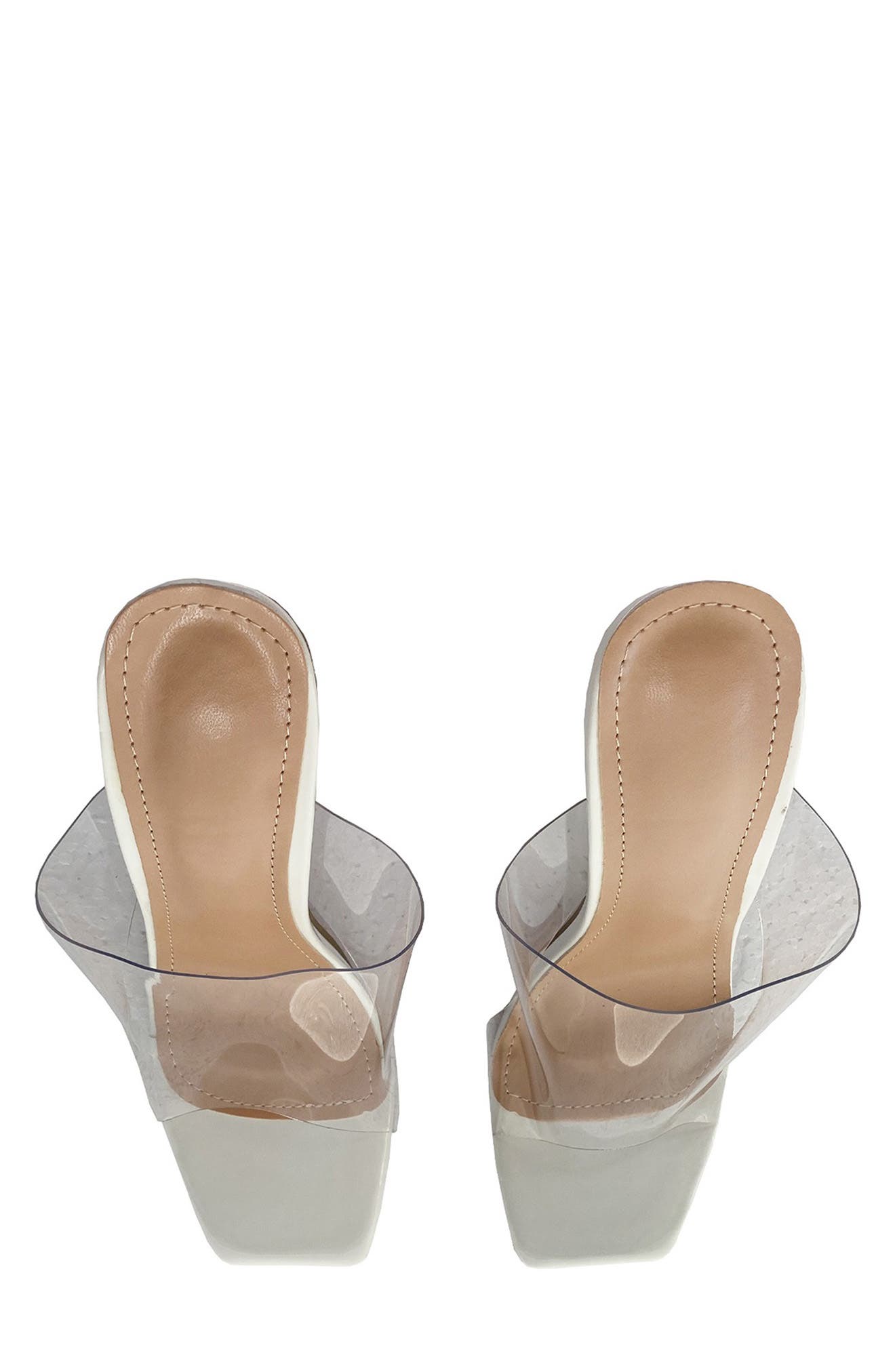 MIQUE Veronica Clear Strap Stiletto Heel Sandal (Women) | Nordstromrack