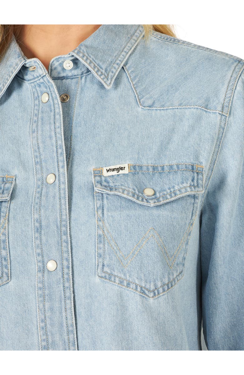 Wrangler Heritage Denim Snap Shirt | Nordstromrack