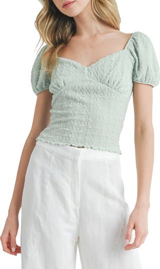 Lush Puff Sleeve Popcorn Top | Nordstromrack