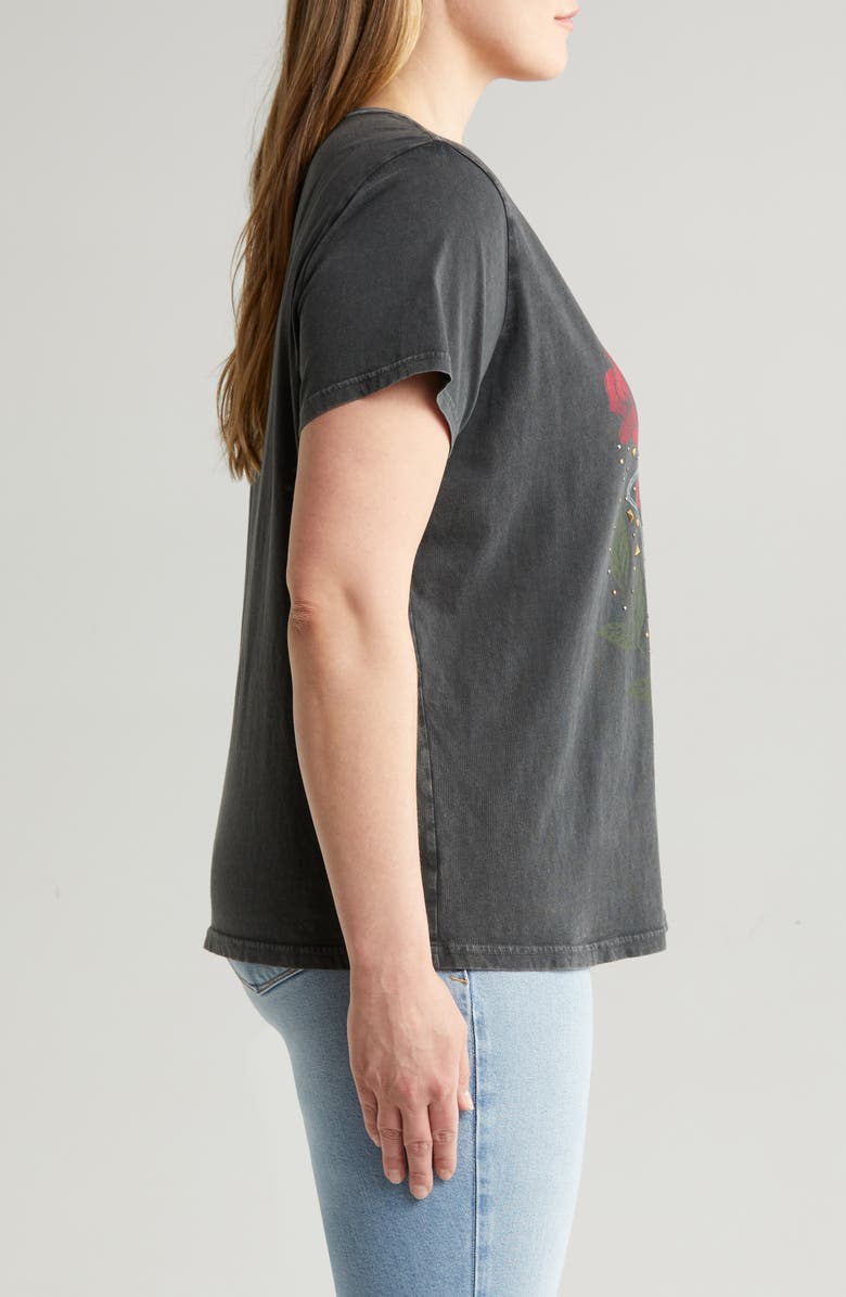 Lucky Brand Rose Hamsa Embellished Cotton Graphic T-Shirt | Nordstromrack