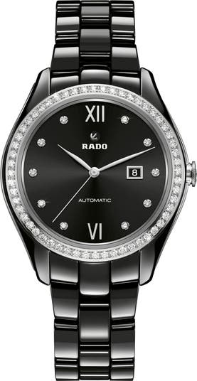 RADO HyperChrome Automatic Diamond Ceramic Bracelet Watch, 36mm ...