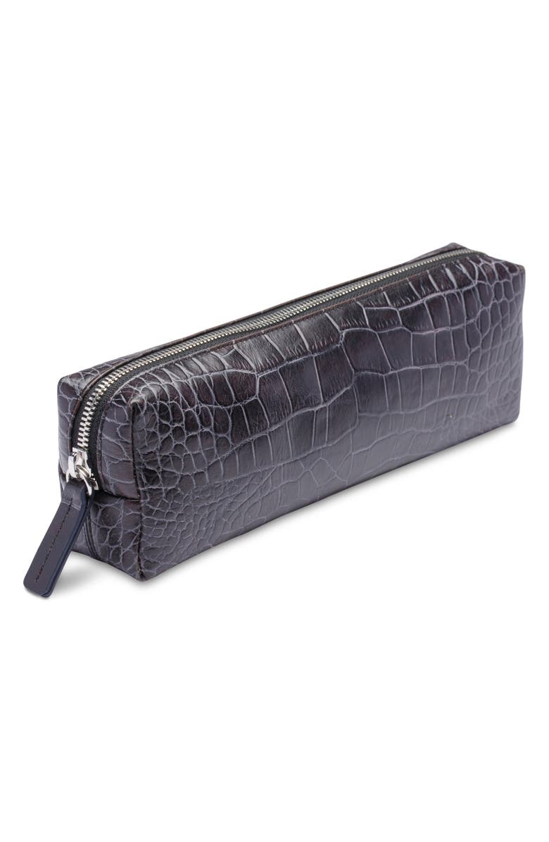 Bosca Embossed Leather Pencil Case | Nordstrom