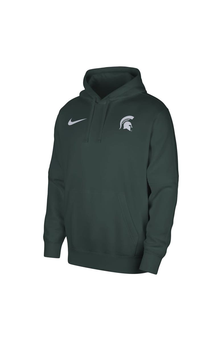 Nike Men's Nike Green Michigan State Spartans Club Pullover Hoodie ...
