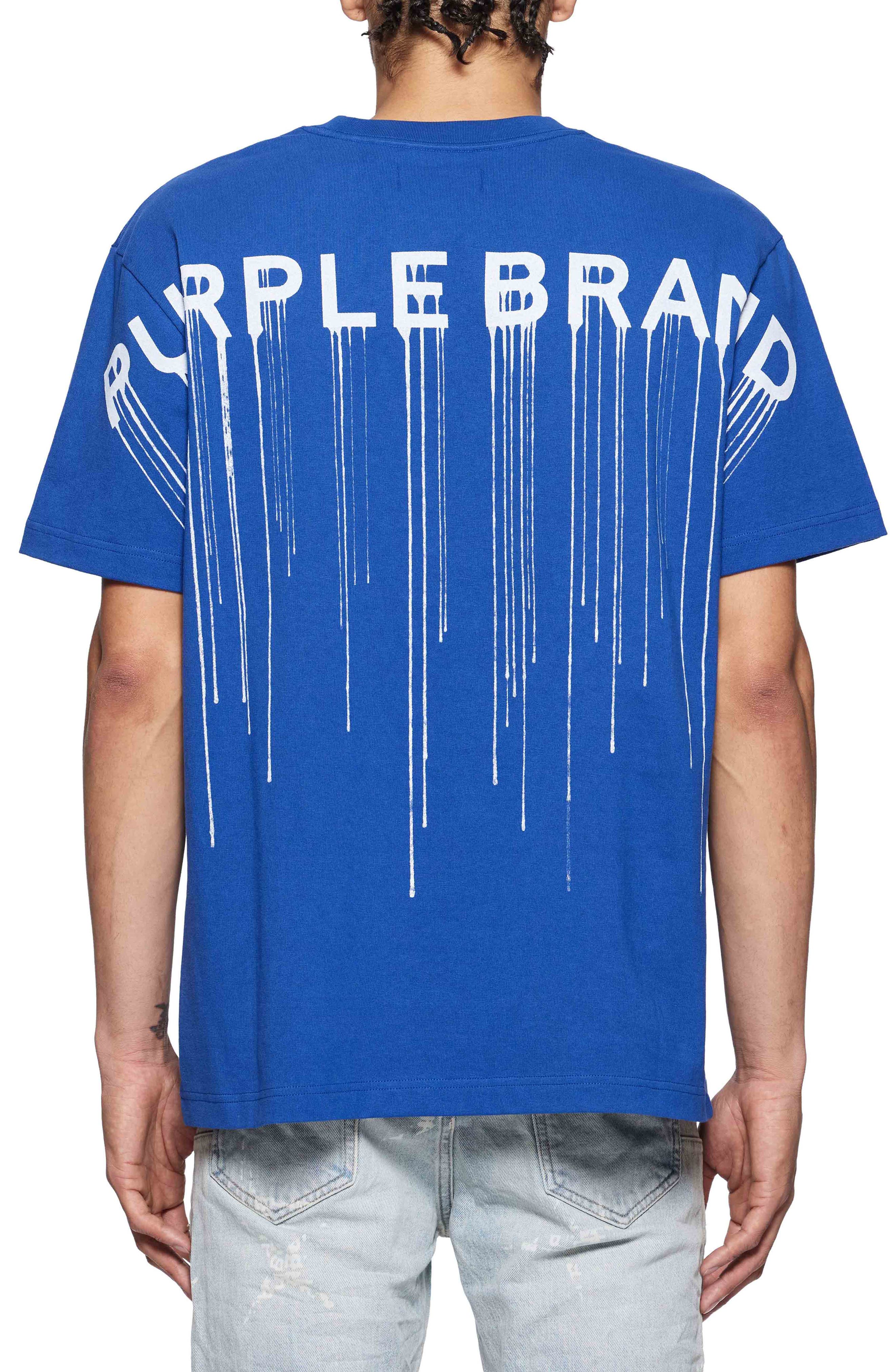 PURPLE BRAND Drip Logo Cotton Graphic T-Shirt | Nordstromrack