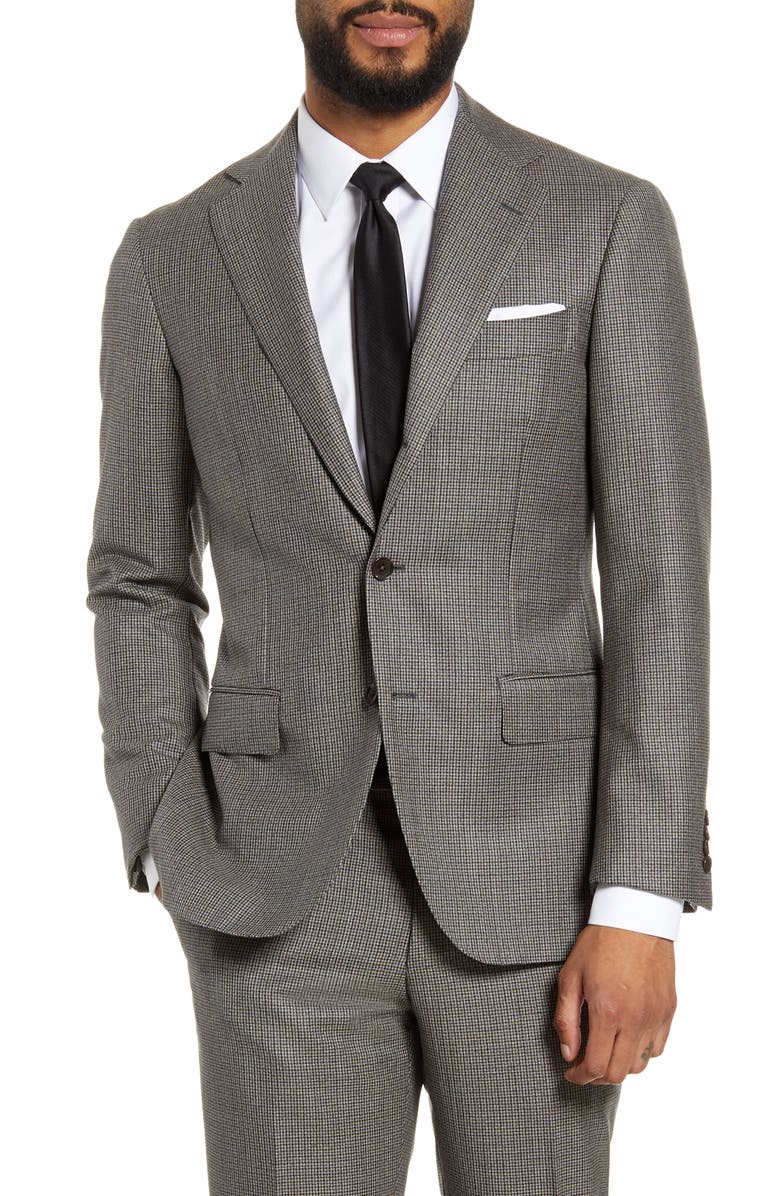 Ring Jacket Trim Fit Houndstooth Wool Suit | Nordstrom