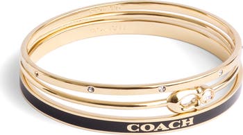 COACH Set of 3 Assorted Bangles | Nordstrom