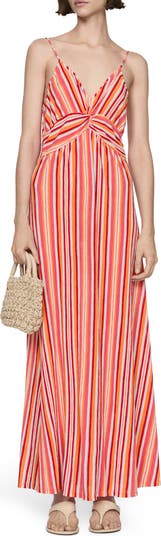 MANGO Stripe Maxi Sundress | Nordstrom