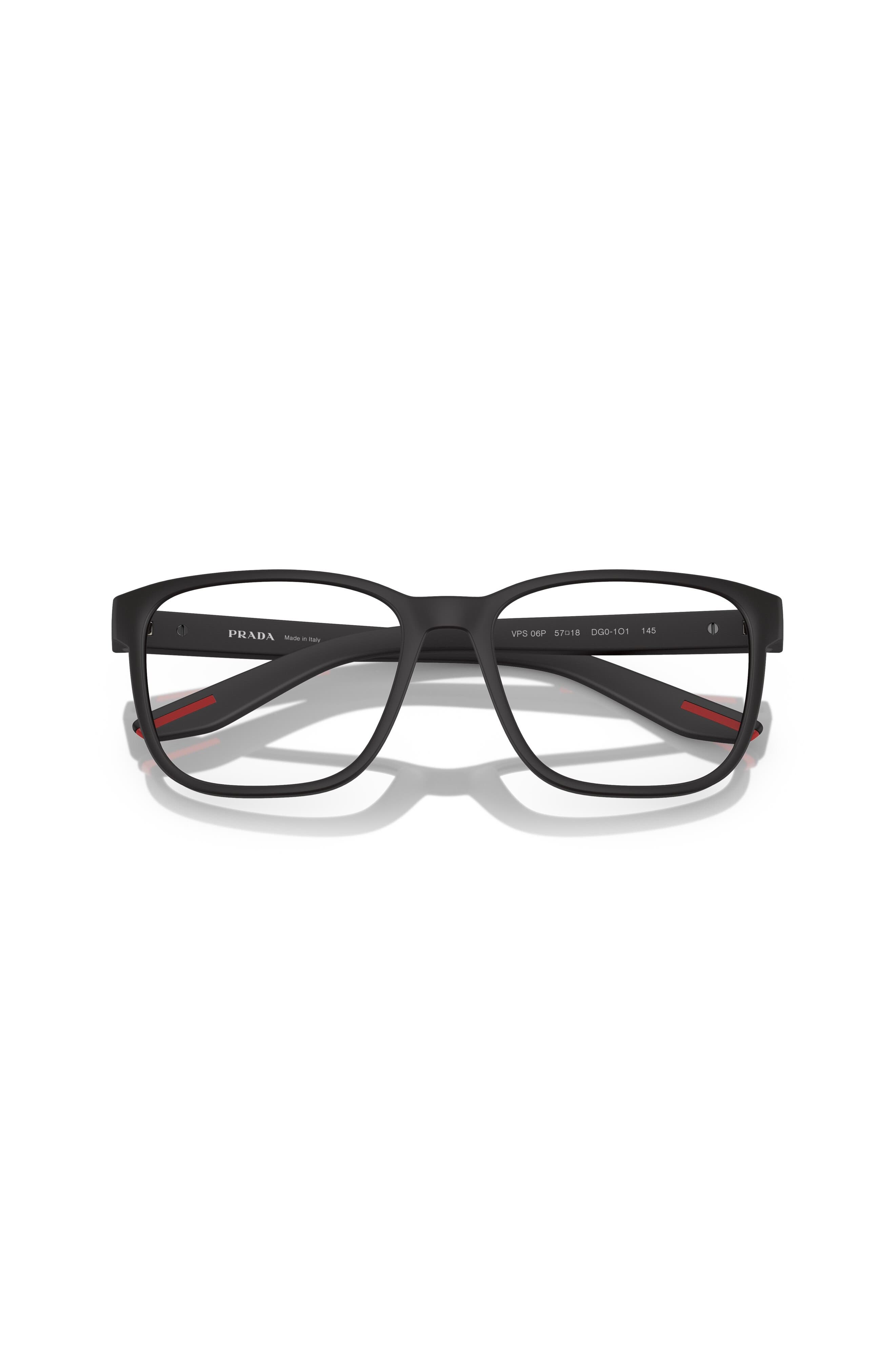 Prada Linea Rossa 55mm Rectangle optical glasses | Nordstrom