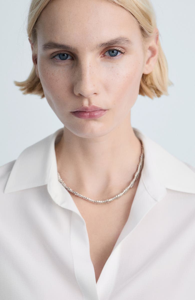 MANGO Fluid Button-Up Shirt | Nordstromrack