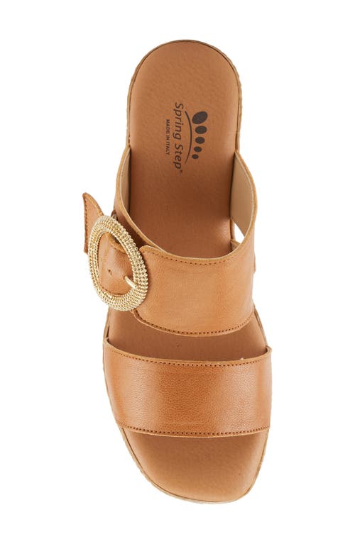 Spring Step Mares Platform Wedge Slide Sandal In Camel | ModeSens