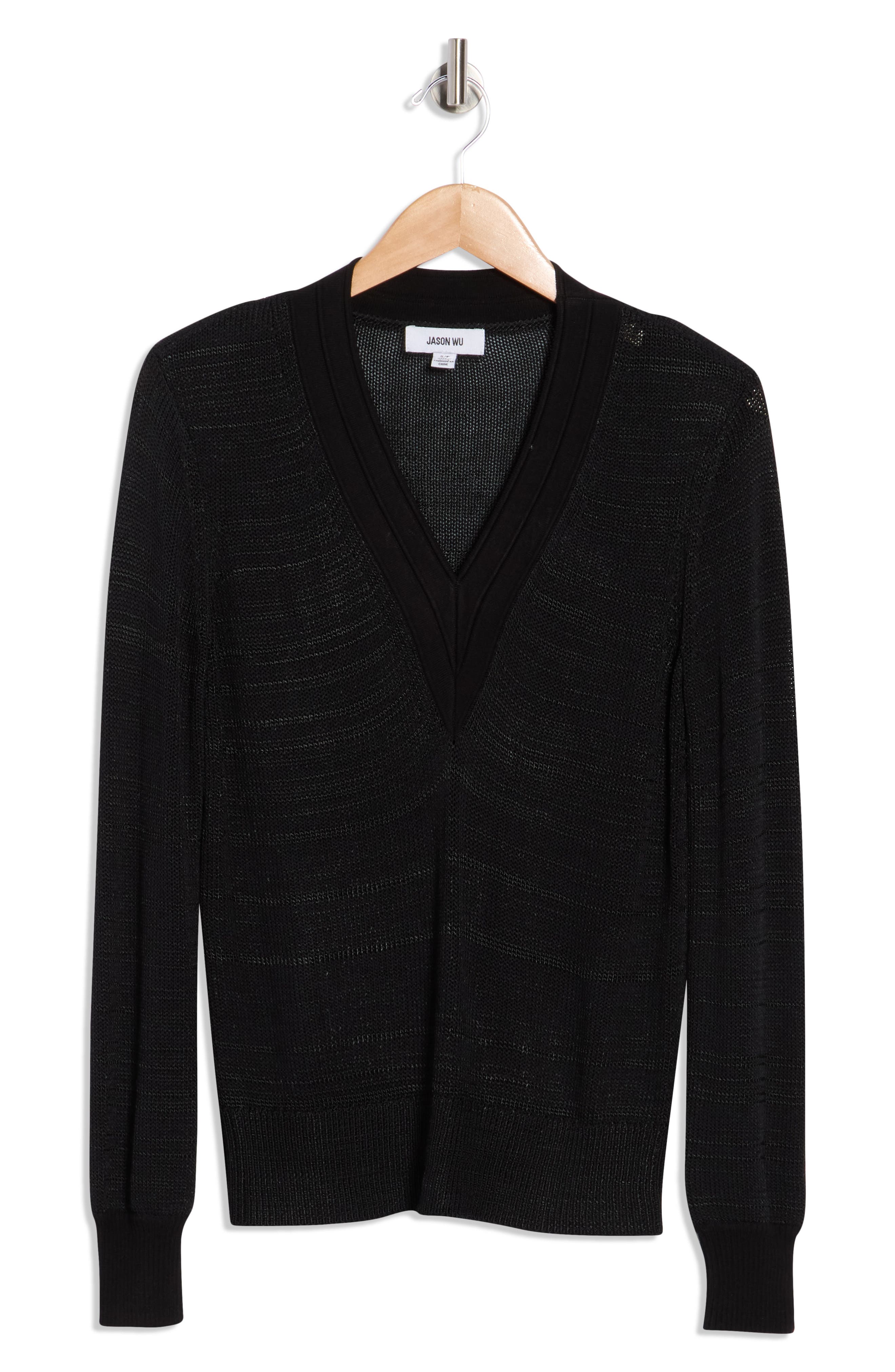 JASON WU Varsity V-Neck Sweater | Nordstromrack