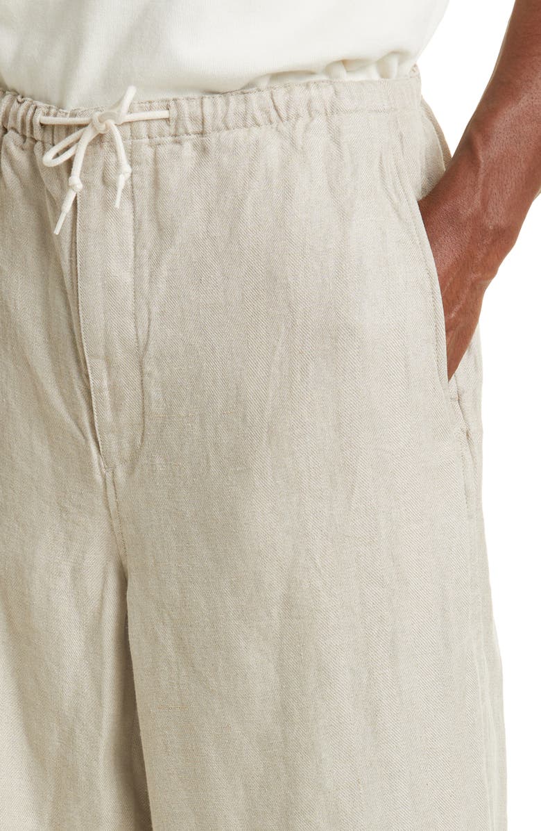 BEAMS Easy Linen Herringbone Pants | Nordstromrack
