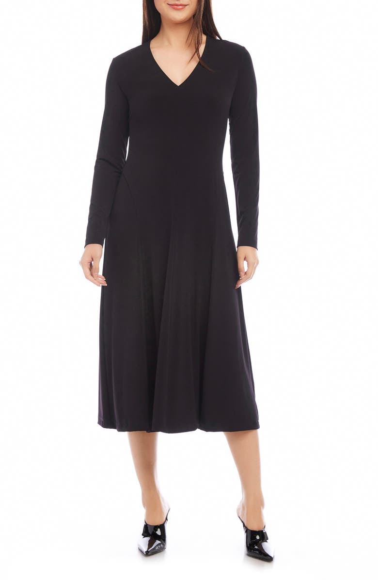 Karen Kane Kate Long Sleeve Jersey Midi Dress | Nordstromrack