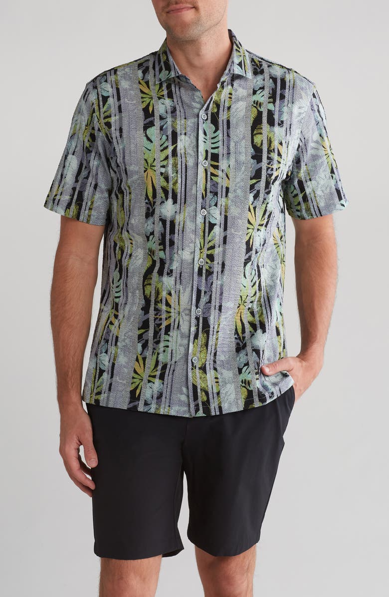 Tori Richard Jungle Haze Short Sleeve Cotton Button-Up Shirt ...
