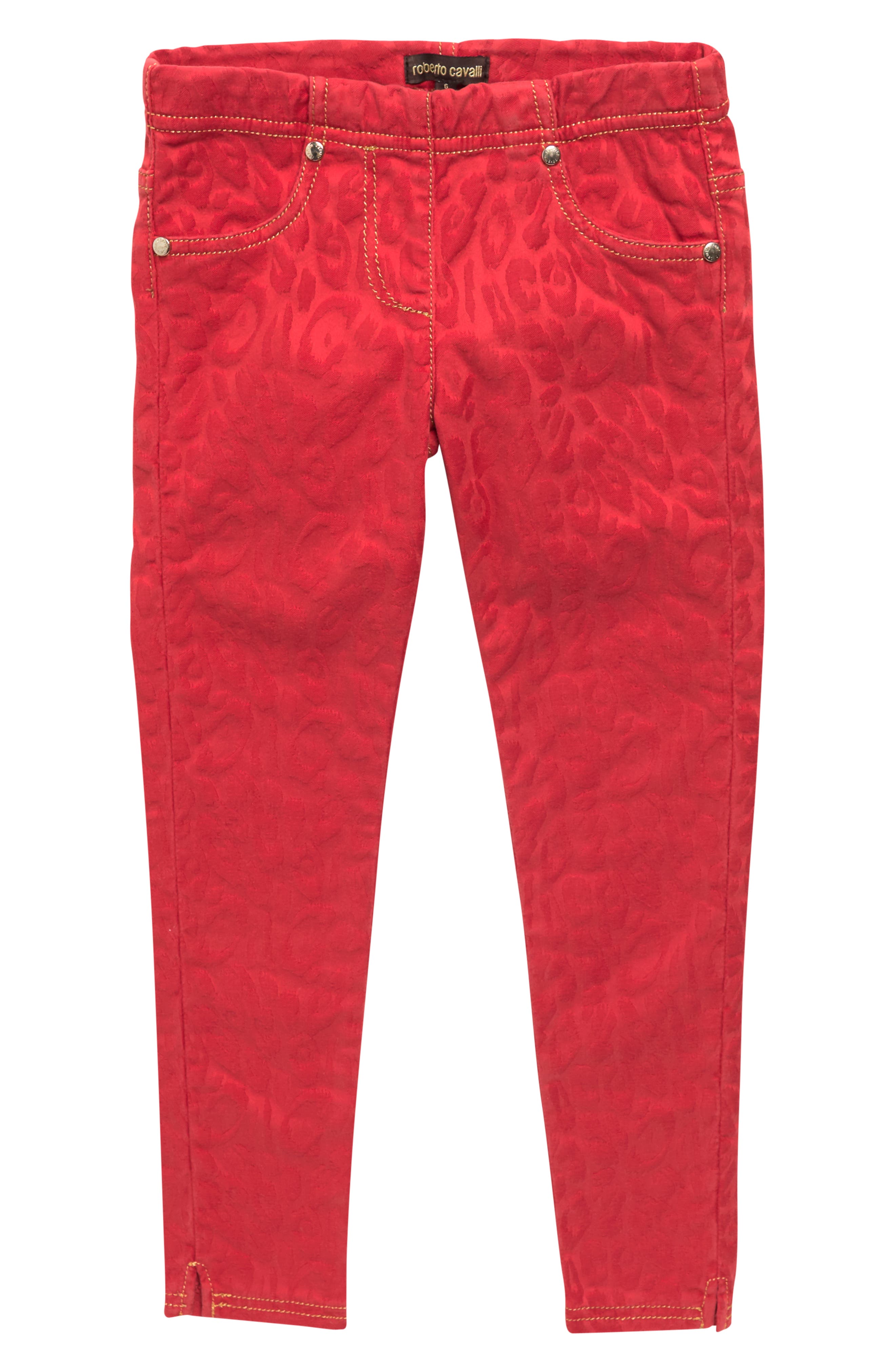Roberto Cavalli Kids' Leopard Print Skinny Jeans | Nordstromrack