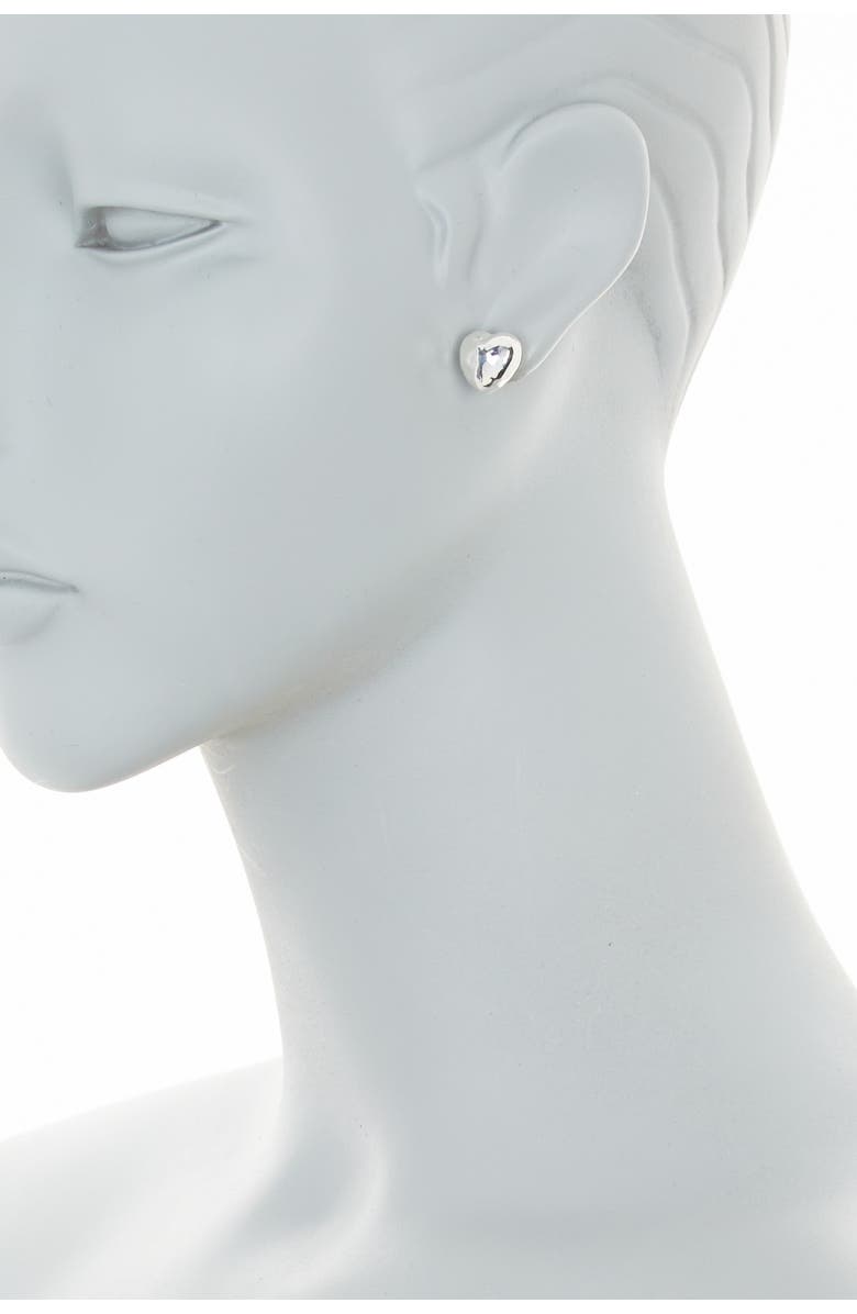 Ippolita Glamazon Sterling Silver Hammered Heart Stud Earrings ...