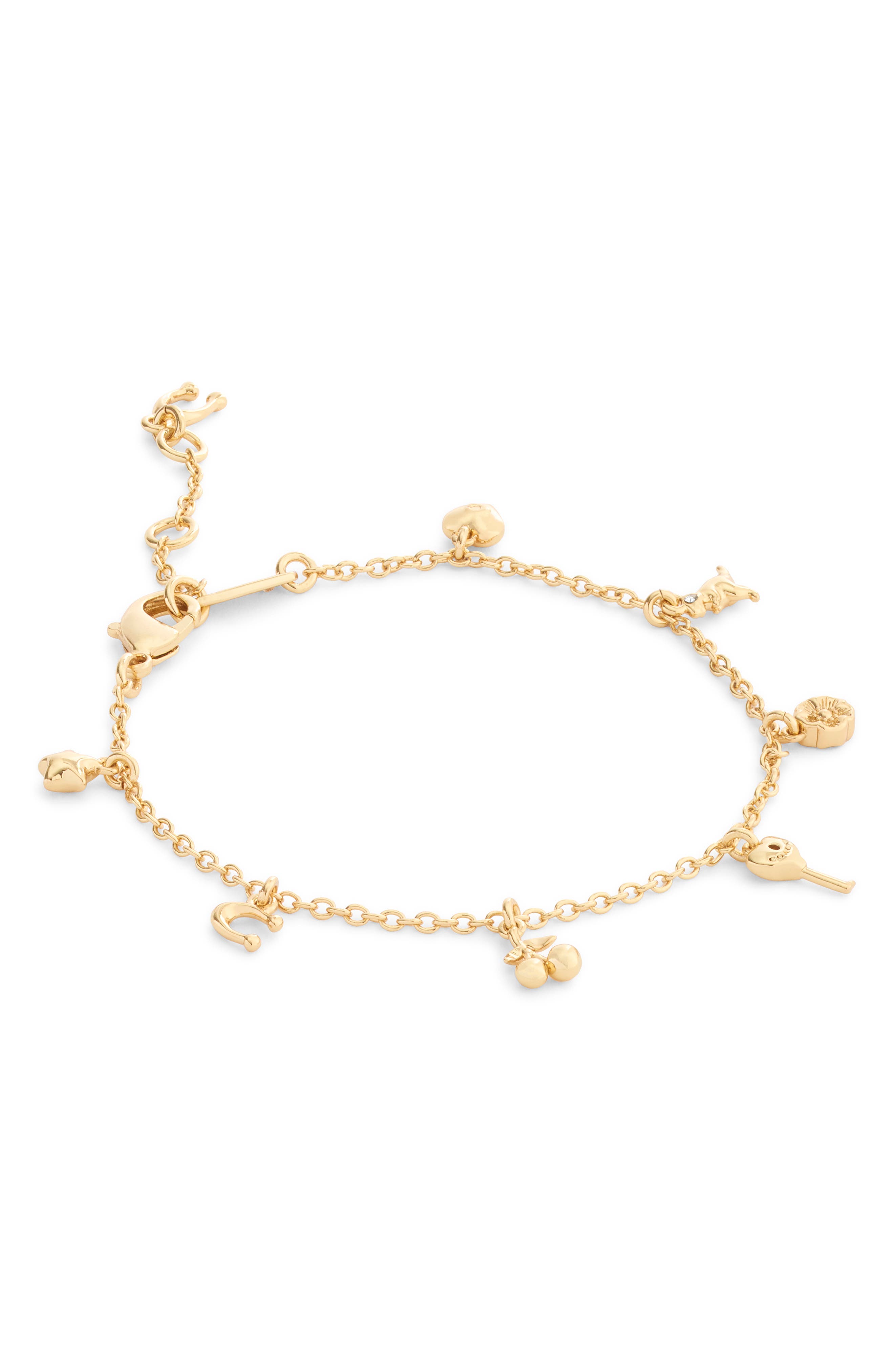 COACH Classic Mini Charm Bracelet | Nordstrom