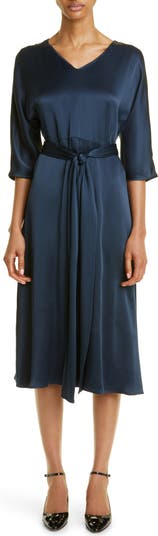 Max Mara Pantera Satin Dress | Nordstrom
