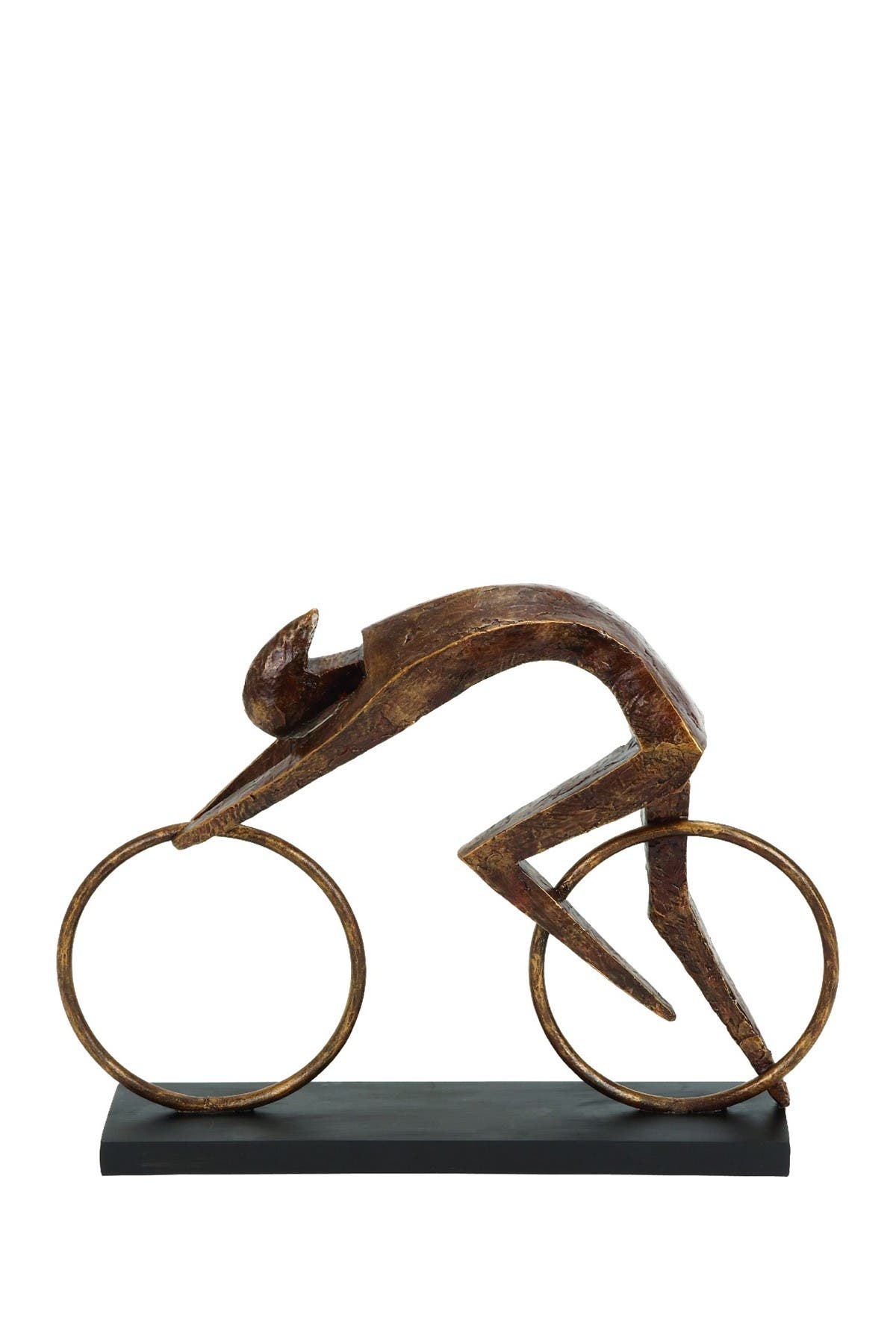 WILLOW ROW Brown Polystone Bicyclist Sculpture | Nordstromrack