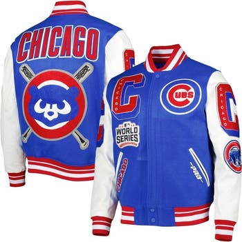 PRO STANDARD Men's Pro Standard Royal Chicago Cubs Mash Up Logo Varsity ...