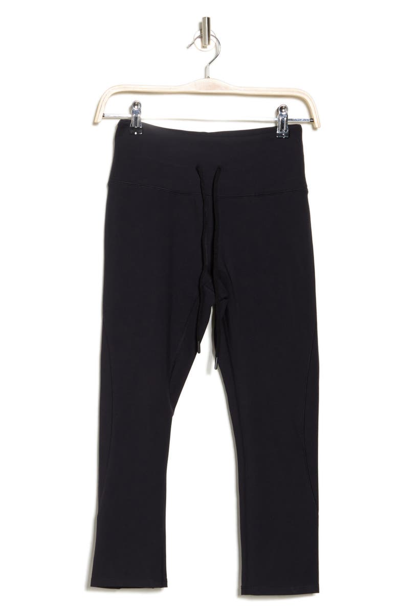 RBX Carbon Peached Interlock Drawstring Crop Leggings | Nordstromrack