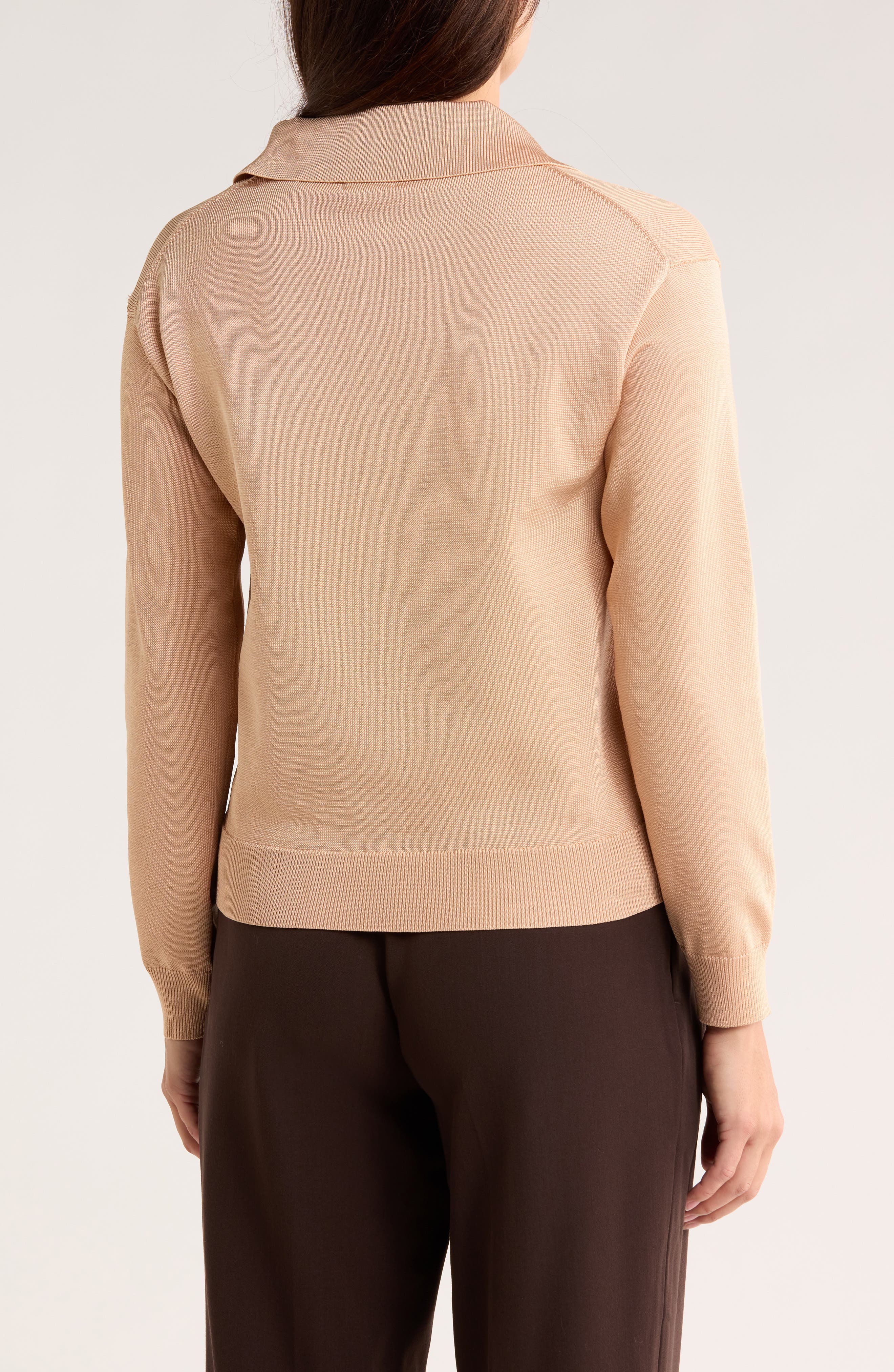 ELIE ELIE TAHARI Solid Polo Sweater | Nordstromrack