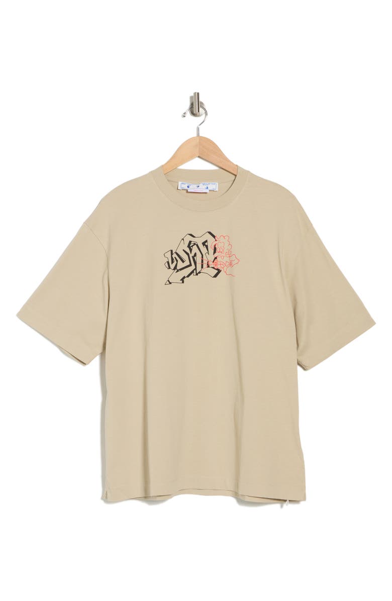 Off-White Graffiti Outline Skate Cotton Graphic T-Shirt | Nordstromrack